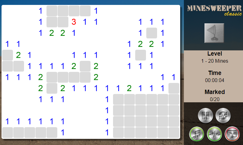 Minesweeper Classic Puzzle HTML5 Games – Tool Sello - Olxxi